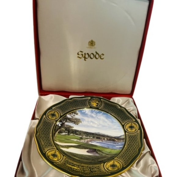 Spode | Accents | Spode Golf Collector Plate Vtg Pebble Beach Us Open ...